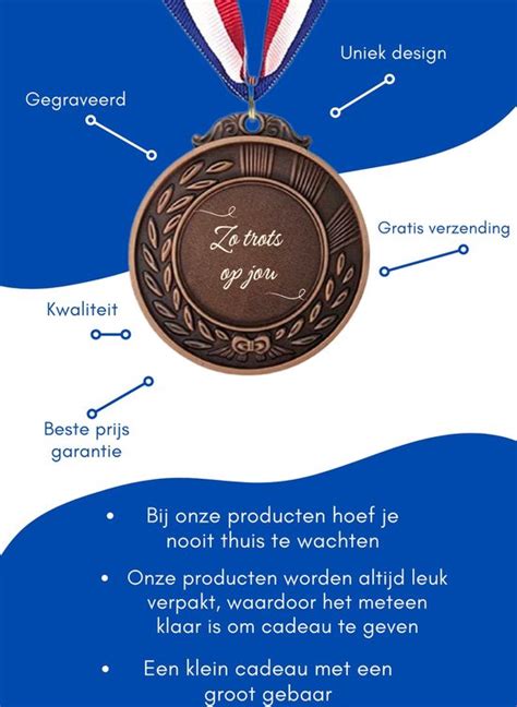 Akyol Zo Trots Op Jou Medaille Bronskleuring Zo Trots Op Jou Zo