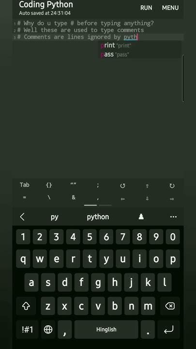 Comments In Python Basic Pythonprogramming Coding Easy Comments