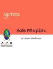 Lecture Shortest Path Algorithms Ppt Algorithmics CT Shortest Path Algorithms