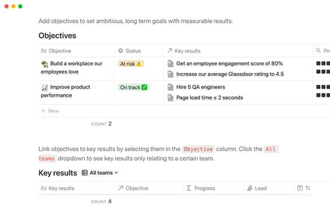 Notion Okr Templates