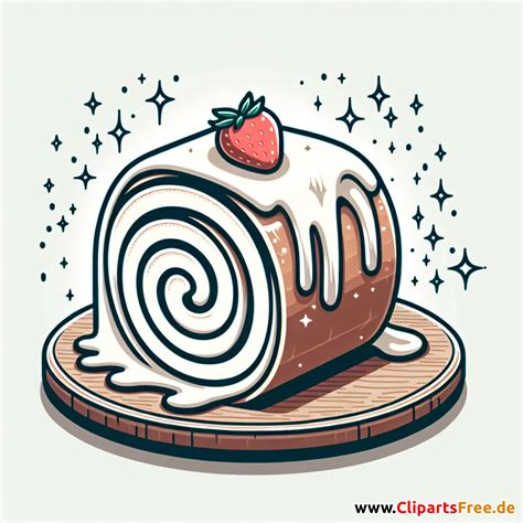 Biskuitrolle Clipart Bilder Zum Thema Backwaren