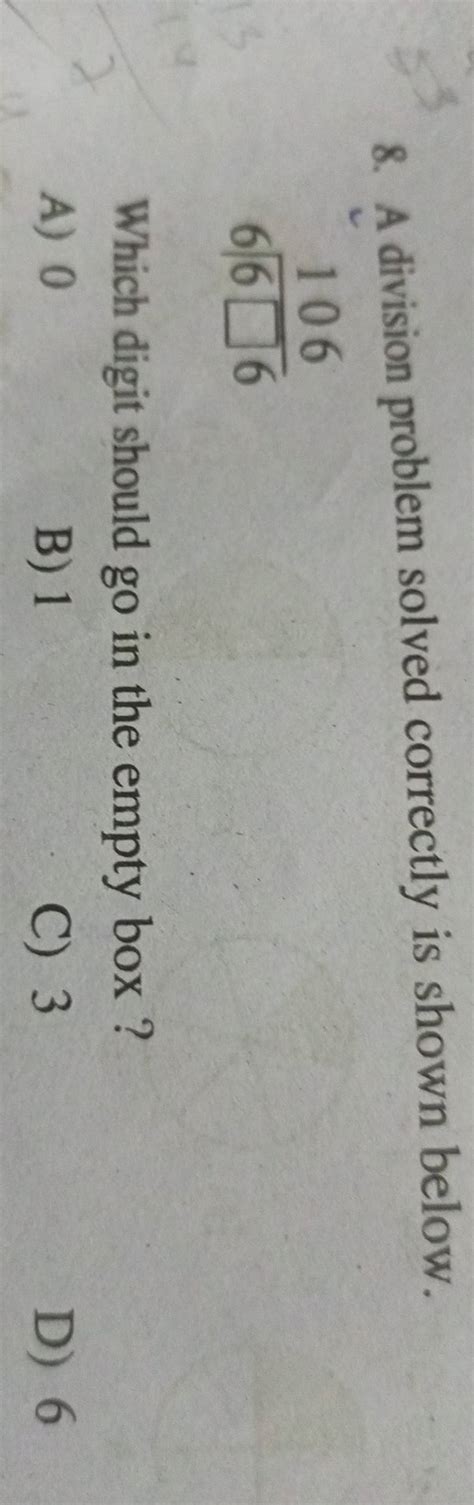 A Division Problem Solved Correctly Is Shown Below Frac Longdi