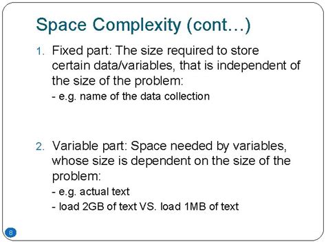 Algorithm Analysis Problem Solving Space Complexity Time Complexity