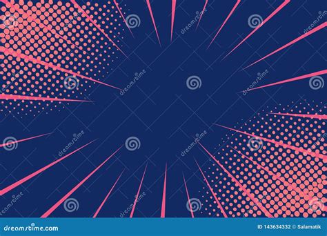 Pop Art Retro Comic Yellow Background Lightning Blast Halftone Dots