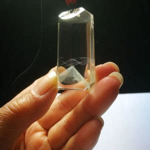 Natural Tibetan High Altitude Clear Green Phantom Crystal Quartz Pendant Inch Healing Reiki