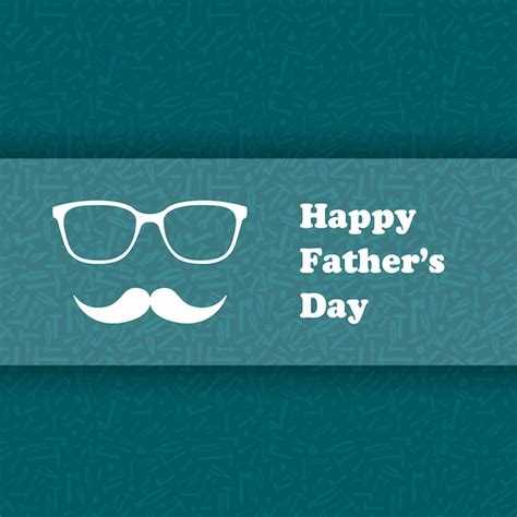 Premium Vector Happy Fathers Day Greeting Card