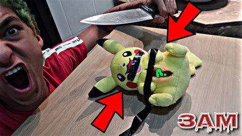 Do Not Cut Open Haunted Pikachu Doll At 3am Omg Whats Inside