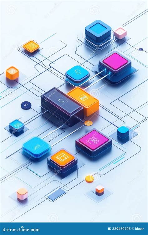 Workflow Efficiency A 3d Illustration Depicting A Workflow Diagram Designed For Efficiency