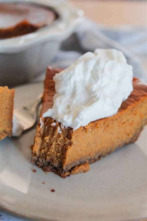 Low Carb Pumpkin Pie With Pecan Crust Fit Mom Journey