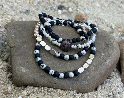 Another Vice Black And White Bracelet Set J Bluebird Jewelry