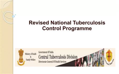 Revised National Tuberculosis Control Programme Rntcp In India Pptx Lung And Respiratory