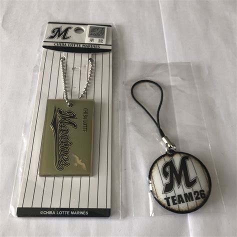 Yahooオークション 千葉 ロッテ マリーンズ チェーンホルダー クリ