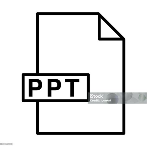 Ppt 아이콘입니다 흰색 배경에 고립 된 얇은 선형 Ppt 윤곽선 아이콘 라인 벡터 Ppt 기호 웹 및 모바일 기호 0명에 대한 스톡 벡터 아트 및 기타 이미지 Istock