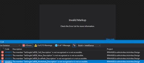 C Xdg0012 The Member Is Not Recognized Or Is Not Accessible Stack