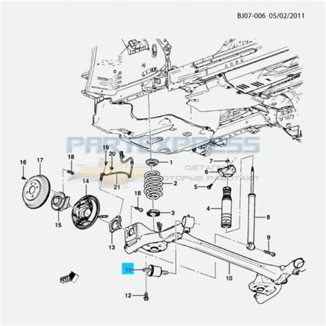 сайлентблок задней балки купить для CHEVROLET aveo t300,95910101