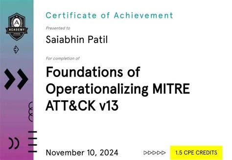 Patil Saiabhin On Linkedin Cybersecurity Mitreattack