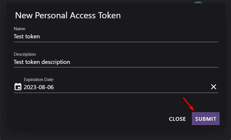 personal access tokens
