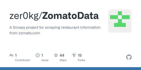 Github Zer0kgzomatodata A Scrapy Project For Scraping Restaurant Information From
