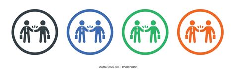 People Using Glucometer Sign Icon Set Stock Vector Royalty Free