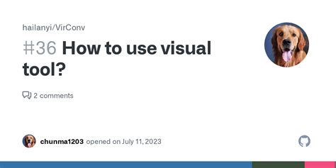 How To Use Visual Tool Issue 36 Hailanyi VirConv GitHub