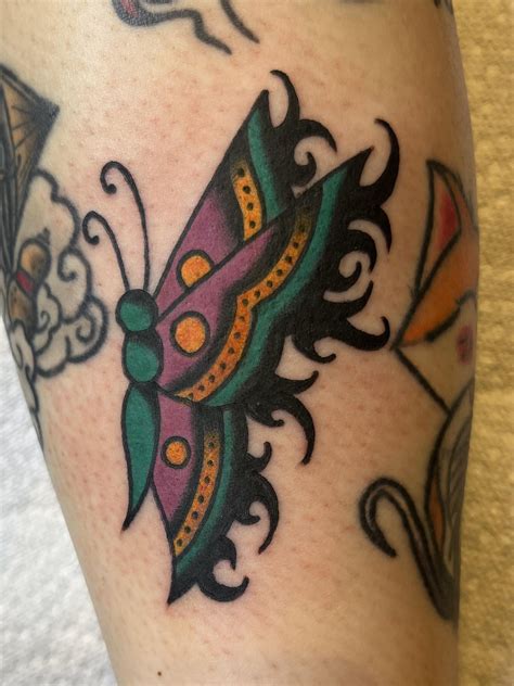 Tribal Butterfly Gap Filler Rtraditionaltattoos