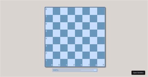 Chess Board Codesandbox