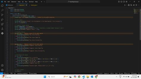 abhishek chauhan on linkedin java programming rockpaperscissors