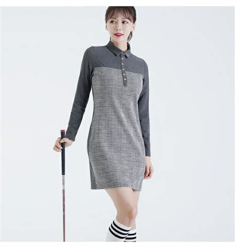Kmoment 체크원피스 예쁜골프웨어 골프웨어원피스 여성골프복 티몬