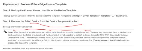 Solved How To Replace Vedge Sdwan Cisco Community