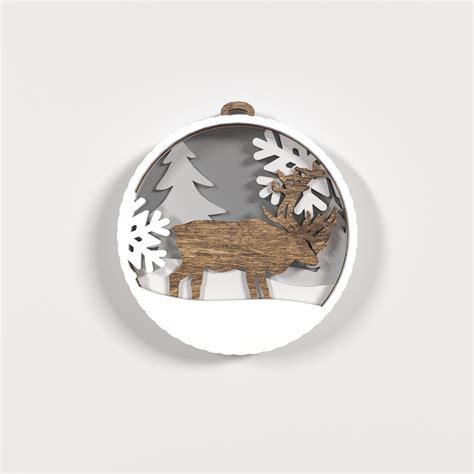 Paquet Dornement De Noël Fichier De Coupe Laser Ornement De Etsy France