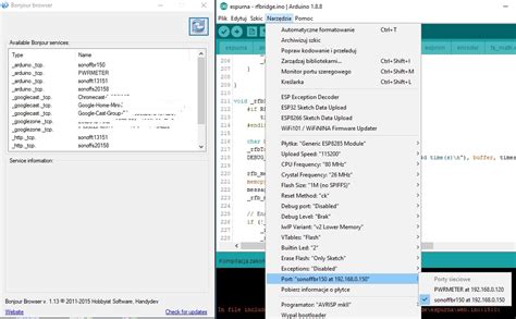 Network Ports Disappearing · Issue 5588 · Esp8266arduino · Github