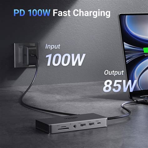 Ugreen Revodok Pro 211 11 In 1 Usb C Hub 4k60hz Up To 10 Gbps Fast