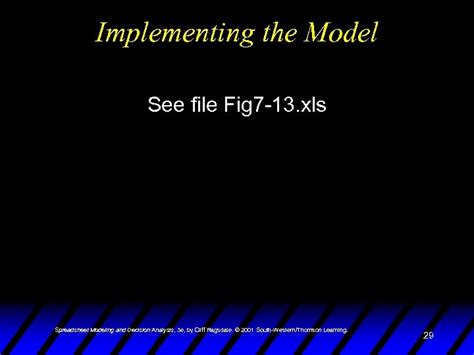 Spreadsheet Modeling Decision Analysis A Practical Introduction