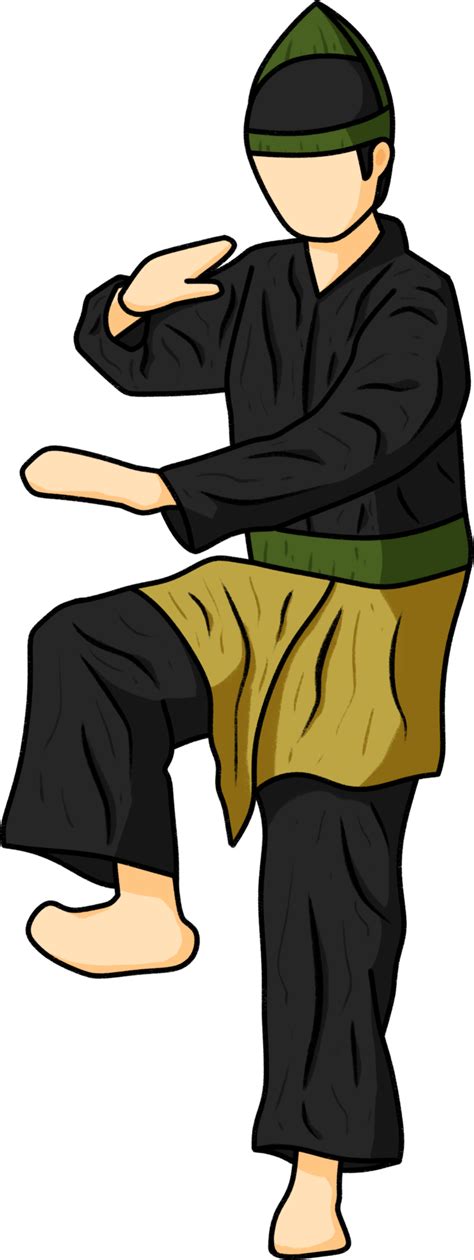 Pencak Silat Indonesian Martial Art Illustration 46861450 Png