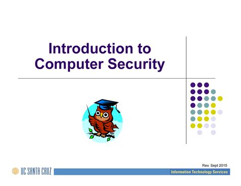 Chapter 1 Information Assurance And Secu Introduction To Computer Security Rev Sept 2015 What