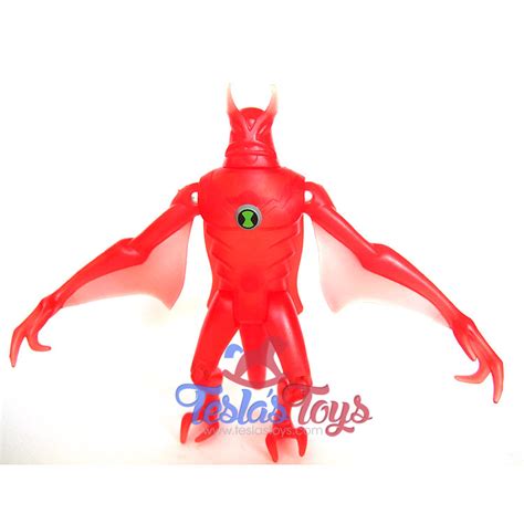 Ben 10 Alien Force Action Figure Clear Red Jetray Loose Teslas Toys