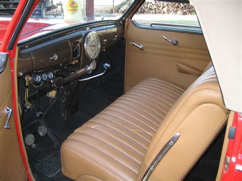1939 Lincoln Zephyr 2 Door Convertible Interior 60865