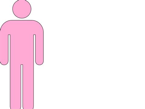 Pink Man Symbol Clip Art At Vector Clip Art Online Royalty
