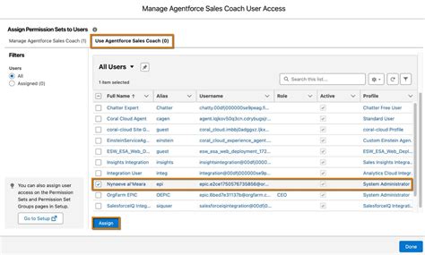 Agentforce에서 세일즈 코치 활성화하기 Salesforce Trailhead
