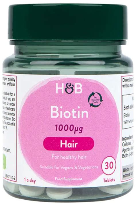 Holland And Barrett Biotin 1000 Mcg 30 Tablets Nahdi