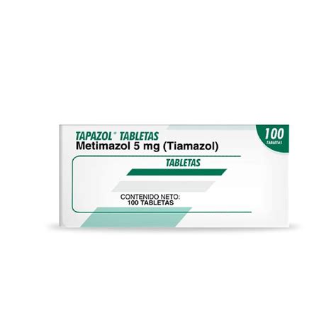 Tapazol 5 Mg Caja X 100 Tabl