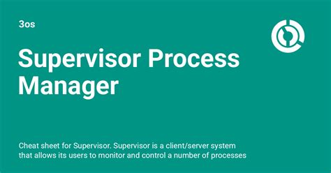 Supervisor Process Manager 3os