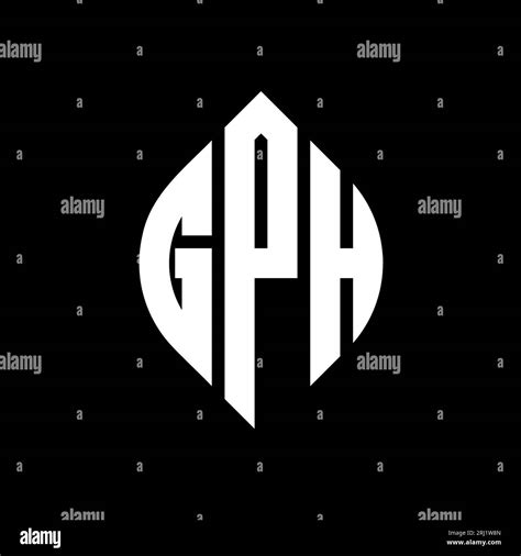 Gph Circle Letter Logo Design With Circle And Ellipse Shape Gph