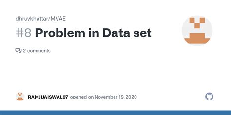 Problem In Data Set Issue Dhruvkhattar Mvae Github