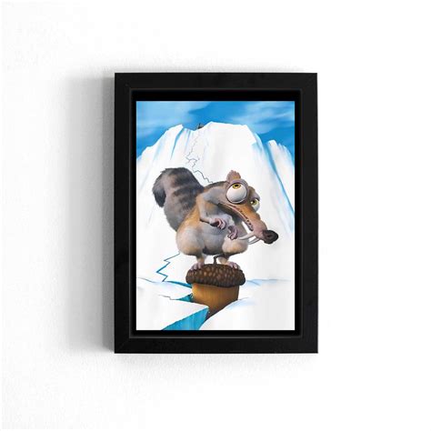 Scrat Iceberg Crack Ice Age Poster Nuu Shirtz