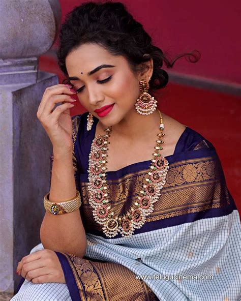 Saanve Meghana In A Saree Telugu Cinema