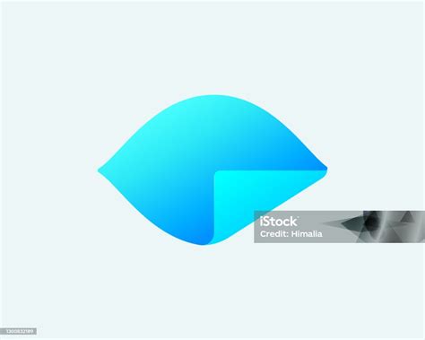 종이 접힌 코너 로고 디자인 템플릿이 있는 추상그라데이트 아이 범용 크리에이티브 옵틱 비전 스파이 벡터 아이콘 기호 기호 로고
