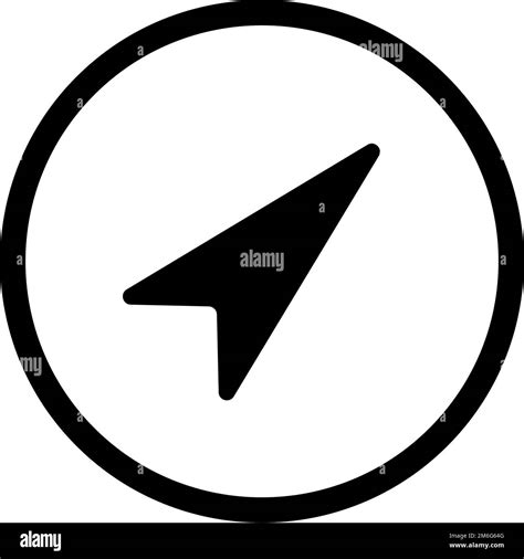 Compass Icon Azimuth Needle Icon Editable Vector Stock Vector Image