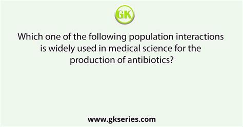 Which One Of The Following Population Interactions Is Widely Used In