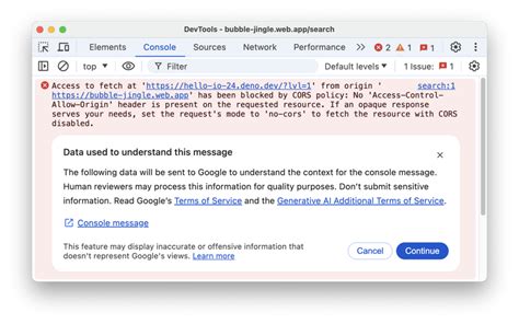 Console Insights Understand Errors And Warnings Better With Gemini